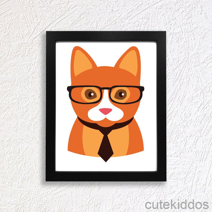 Jual Poster Lucu Animal - Cat - Pigura Hiasan Dinding | Shopee Indonesia