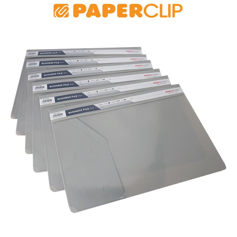 Jual MAP / BUSINESS FILE INTERX BFX100A ISI 6 A4 GREY | Shopee Indonesia