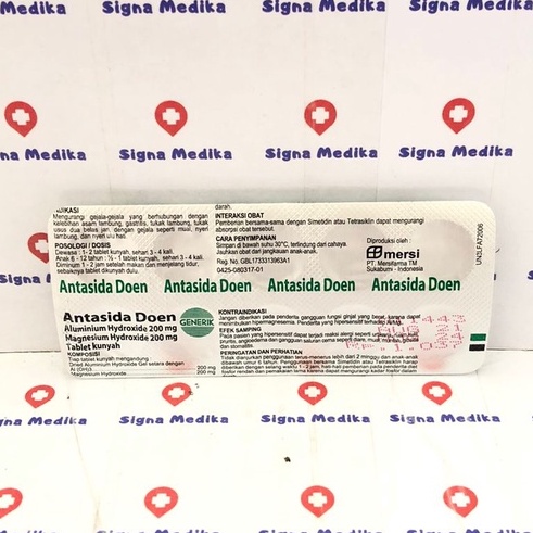 Jual Antasida Doen Strip Isi 10 Tablet - Obat Maag | Shopee Indonesia