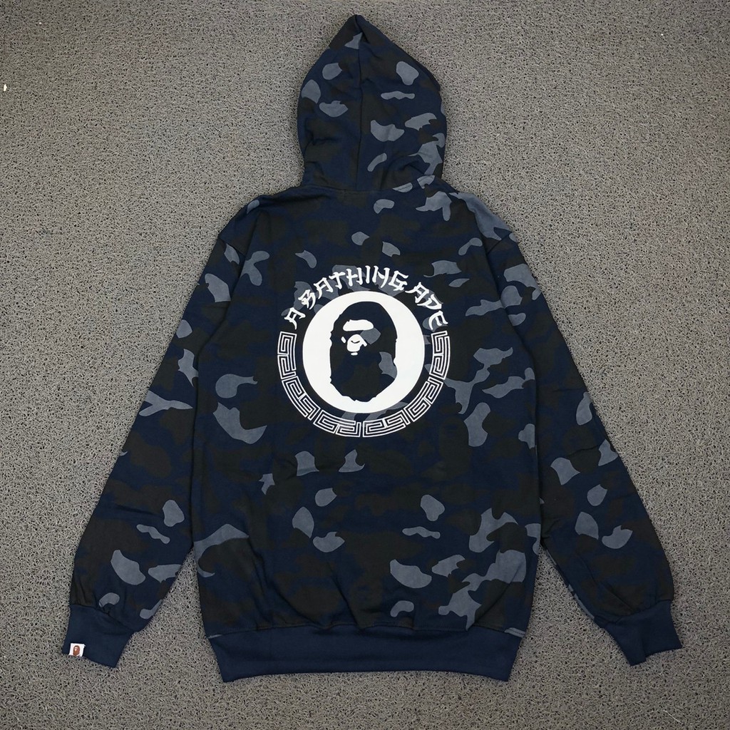 Jual JAKET HOODIE A BATHING APE BAPE FULL JAPAN CIRCLE CAMO BIRU TUA ...