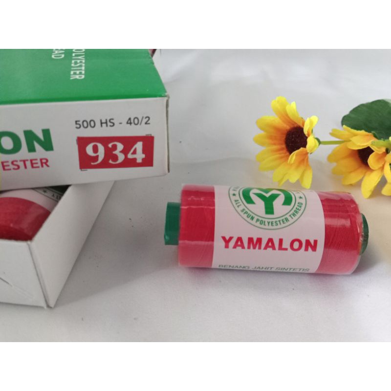 Jual Benang jahit 500 yard Yamalon original | Shopee Indonesia