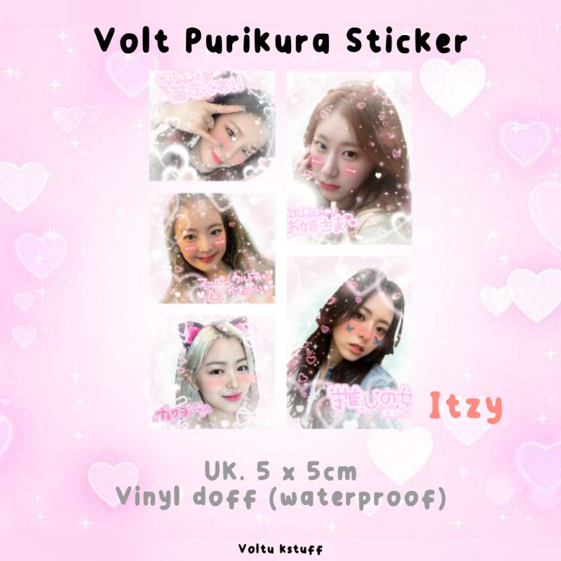Jual Volt sticker purikura itzy sellkor Japan kawaii lucu freebies mail ...