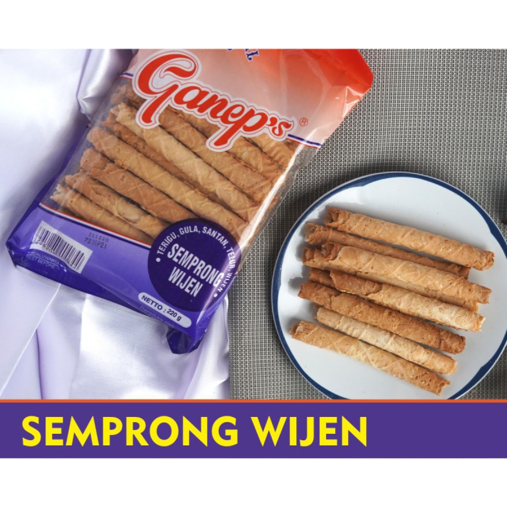 Jual Kue Semprong Kacang Wijen Snack Kue Tradisional Manis dan Renyah ...