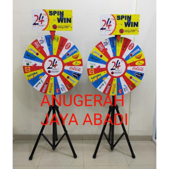 Jual 80cm WHEEL OF FORTUNE PRINT/CETAK CUSTOM, RODA UNDIAN CUSTOM CETAK ...
