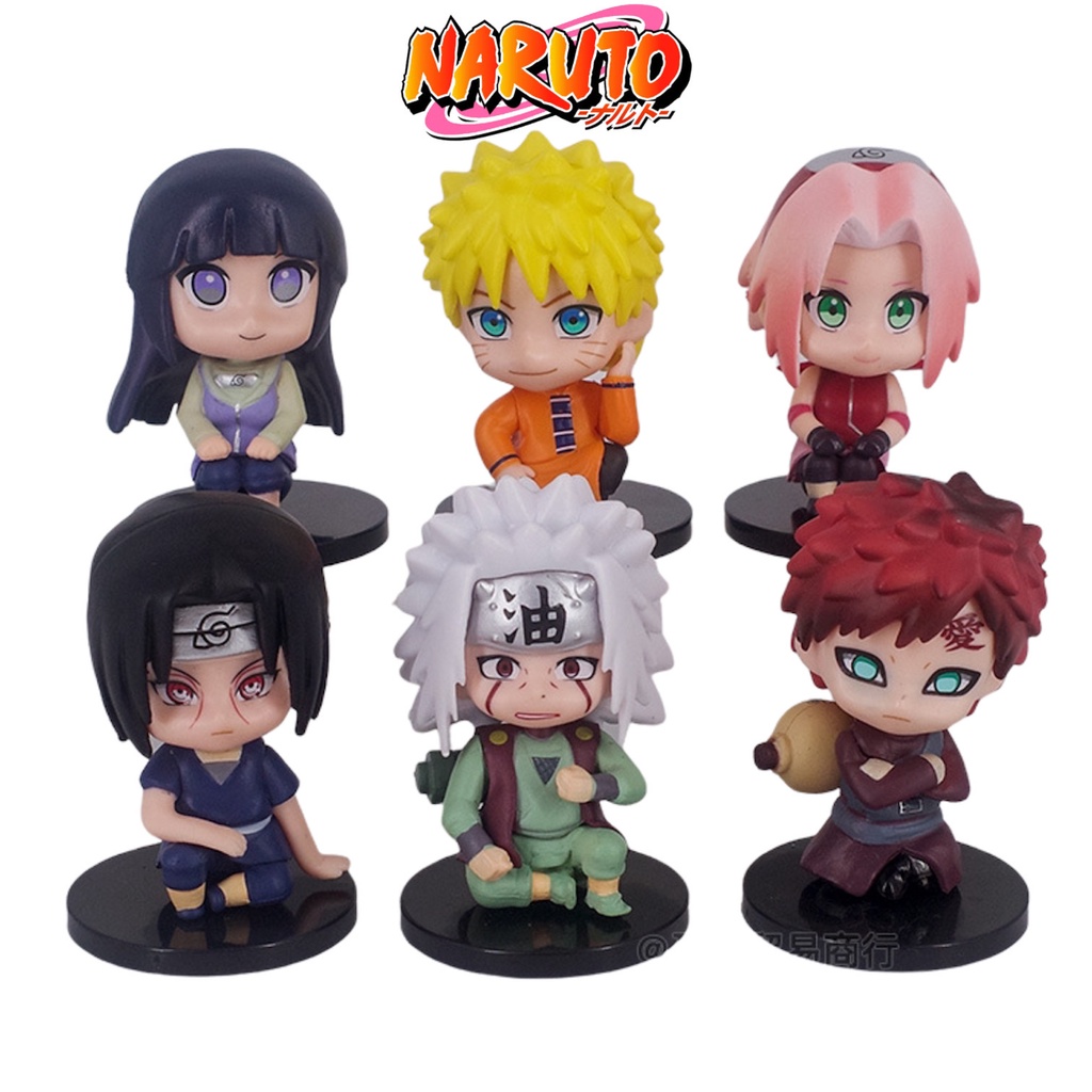 Jual ACTION FIGURE NARUTO SHIPPUDEN SET 6 PCS CHIBI TOPPER CAKE MAINAN ...