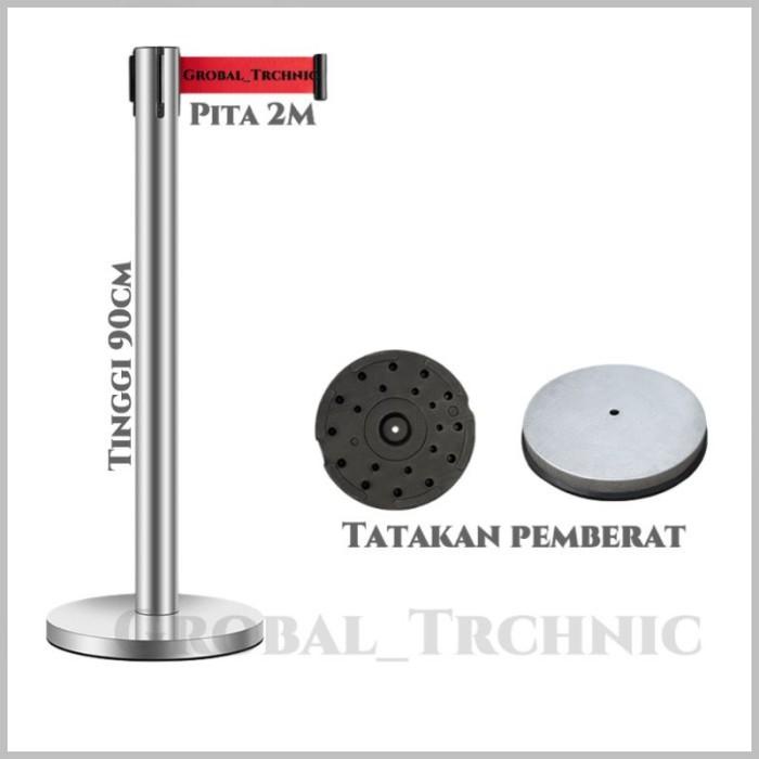 Jual Tiang Pembatas Antrian Stainless | Shopee Indonesia