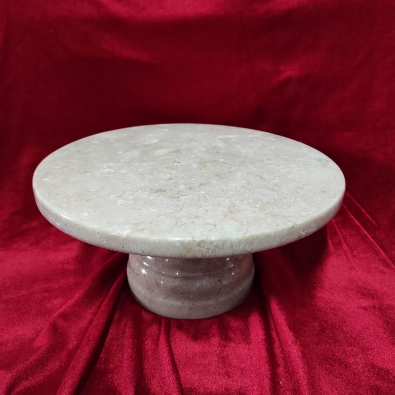 Jual cake stand roti marmer marble 25cm plus packing kayu | Shopee ...