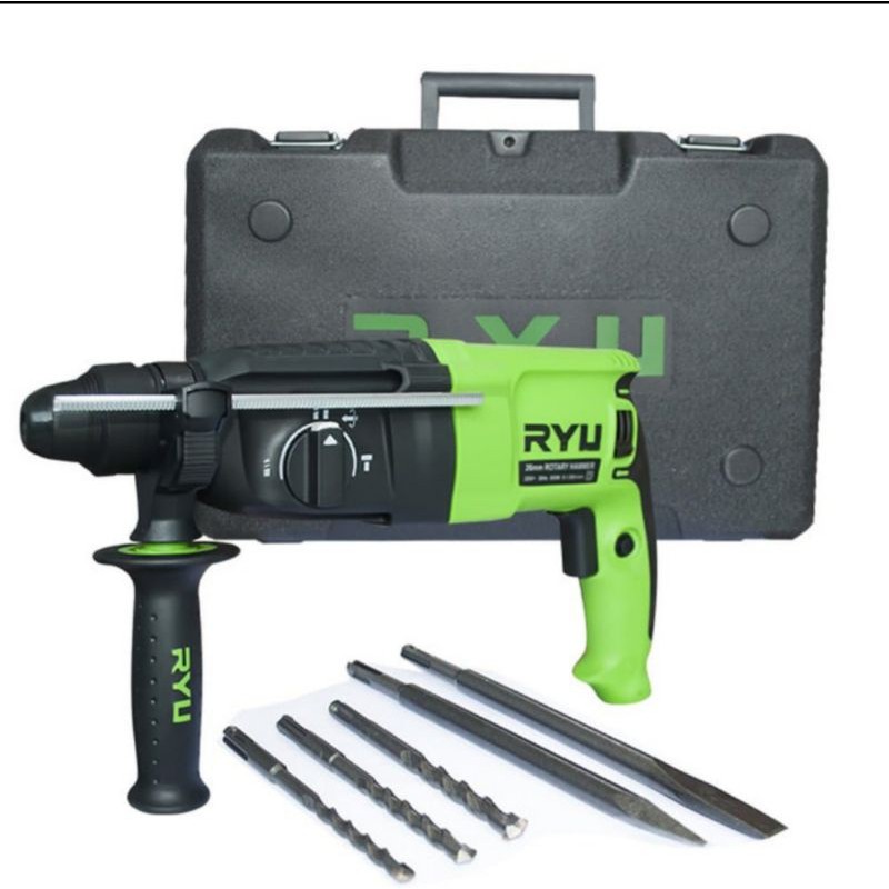 Jual Rotary Hammer RYU RRH 26 - Mesin Bor SDS / Bor Bobok 3 Fungsi Ryu RRH26 | Shopee Indonesia