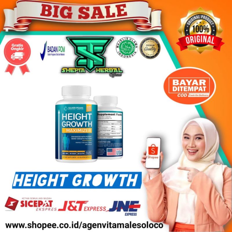 Jual HEIGHT GROWTH MAXIMIZER ASLI 100% ORIGINAL OBAT PENINGGI BADAN ...