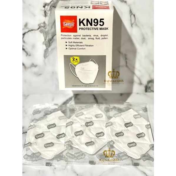 Jual MASKER KN95 SENSI 5 PLY - DOUBLE FILTER / MASKER SENSI ORIGINAL / MASKER KN95 PREMIUM ...