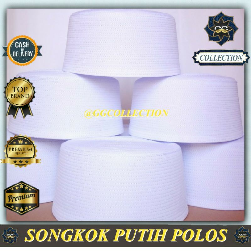 Jual KOPYAH JARING MAS PUTIH POLOS | Shopee Indonesia