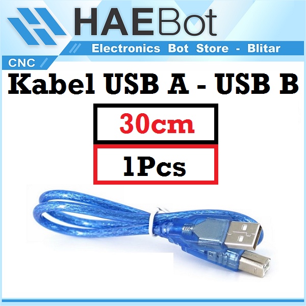 Jual [HAEBOT] Kabel Arduino USB A to USB B Printer Uno Dip Smd R3 Board ...