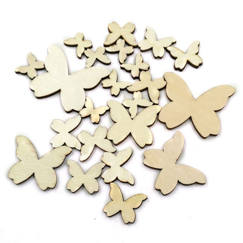 Jual Wooden Butterfly (50pcs) | Shopee Indonesia