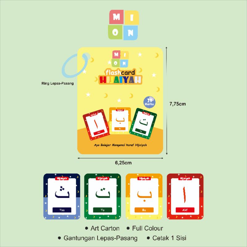 Jual Flash Card Hijaiyah Saku Kartu Mainan Anak Edukasi Belajar ...