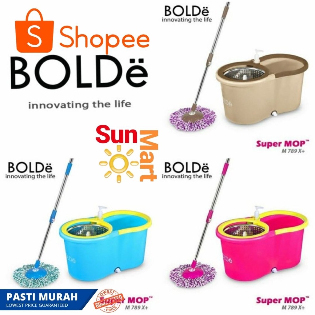 Jual PEL MOP PREMIUM BOLDe Mop Stainless SM 789 + Botol Pewangi (PUTARAN STAINLESS) | Shopee ...