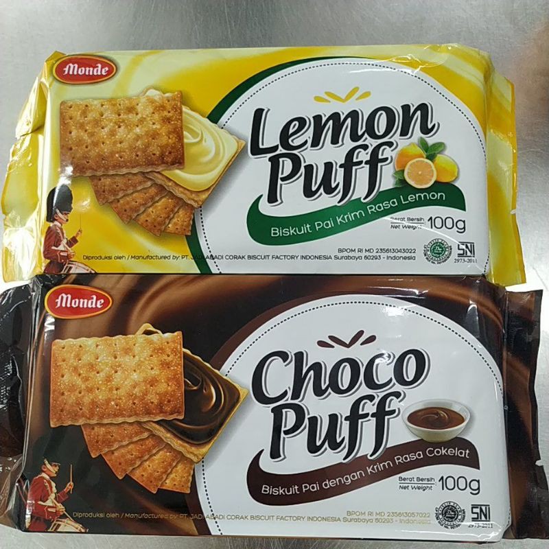 Jual LEMON PUFF DAN CHOCO PUFF MONDE | Shopee Indonesia