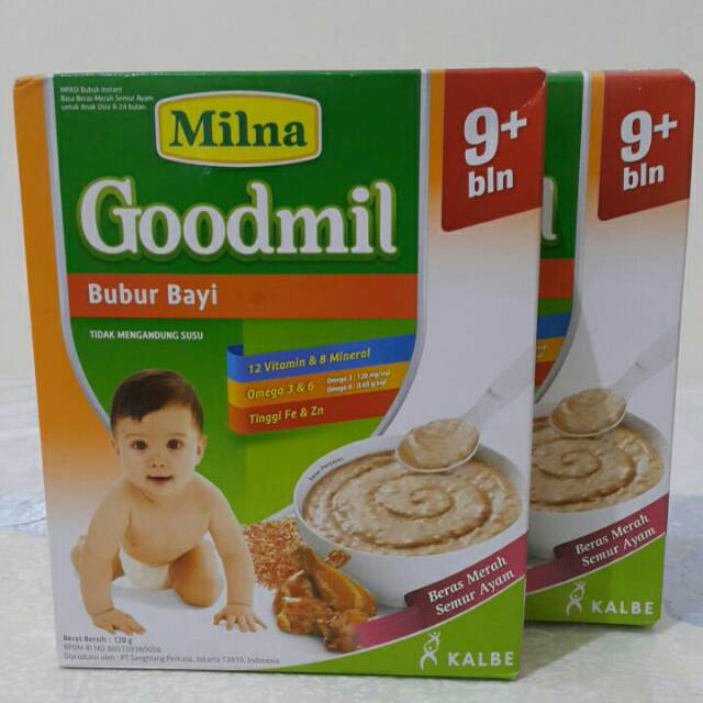 Jual Milna Goodmil 9+ Bubur bayi beras merah semur ayam | Shopee Indonesia