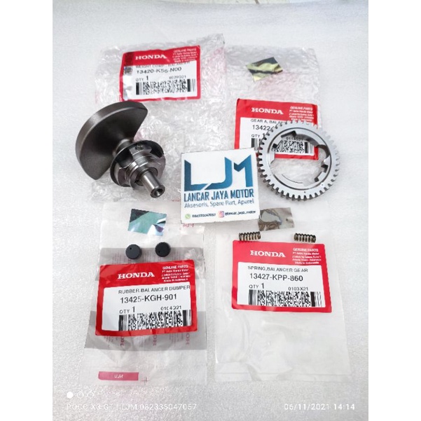 Jual balancer assy kruk as kruk crankshaft sonic 150 led new CB 150 LED ...