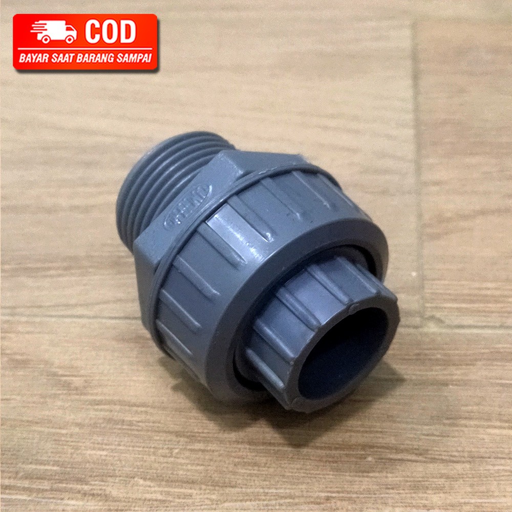 Jual WATER MUR / WATER MOOR DRAT LUAR PVC 1 X 1/2 INCH DAN 1 X 3/4 INCH | Shopee Indonesia