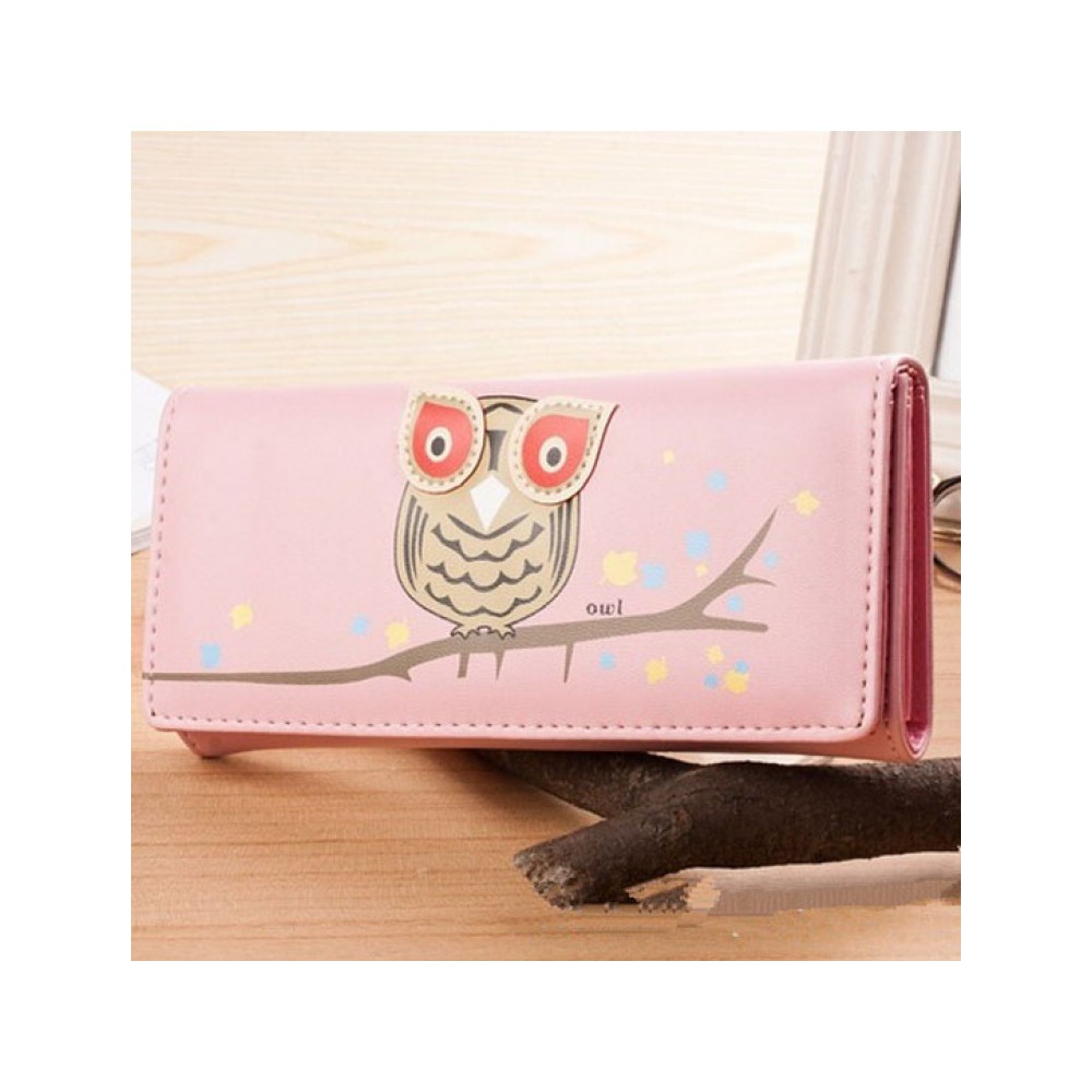 Jual Dompet Wanita Murah Model Burung Hantu Owl (Pink) - 3570C | Shopee ...