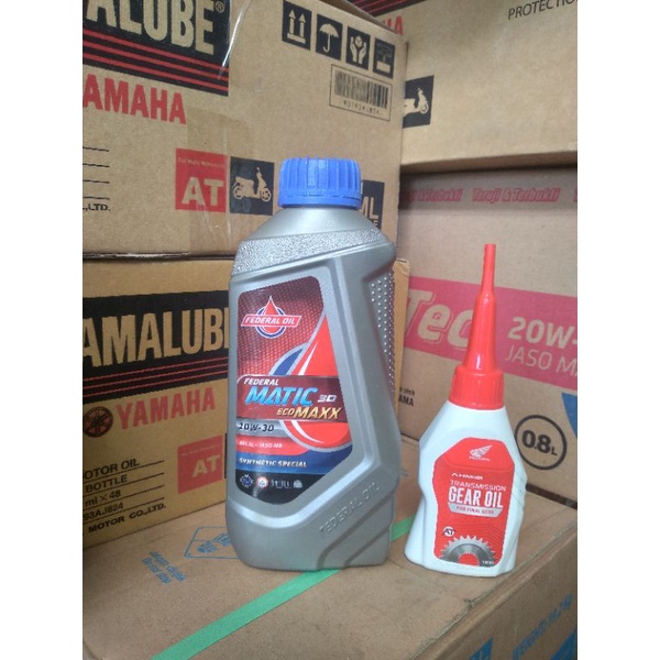 Jual paket federal matic 800 ml dan gear oil AHM | Shopee Indonesia