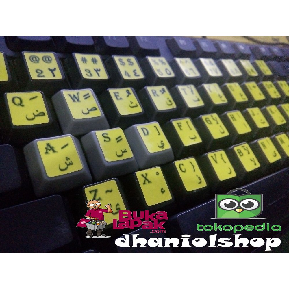 Jual termurah Sticker Stiker Keyboard Bahasa dan Huruf Arab atau ...