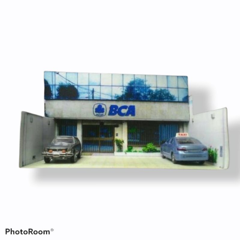 Jual diorama papercraft Bank BCA skala 64 | Shopee Indonesia