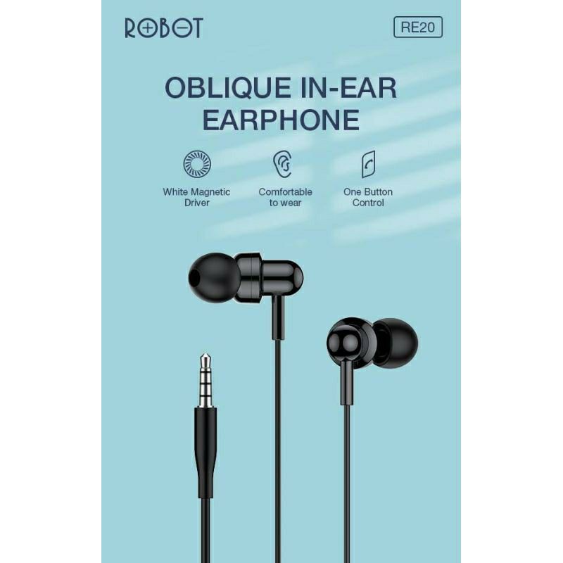 Jual EARPHONE ROBOT RE20 OBLIQUE IN-EAR | Shopee Indonesia
