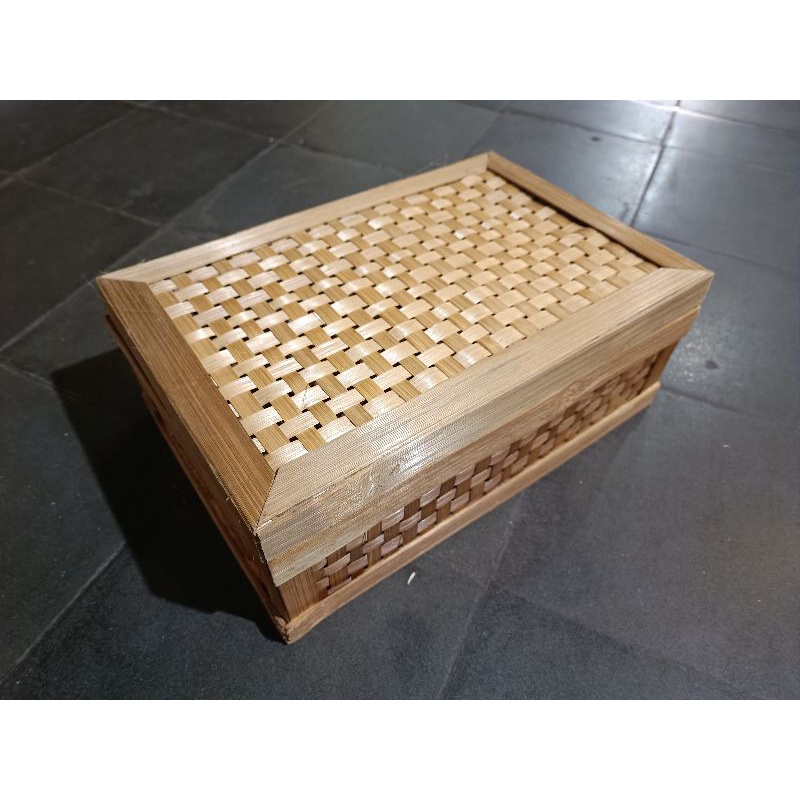 Jual Rantang Bambu | Box Bambu Persegi Panjang | Anyaman | 30cm × 20cm ...