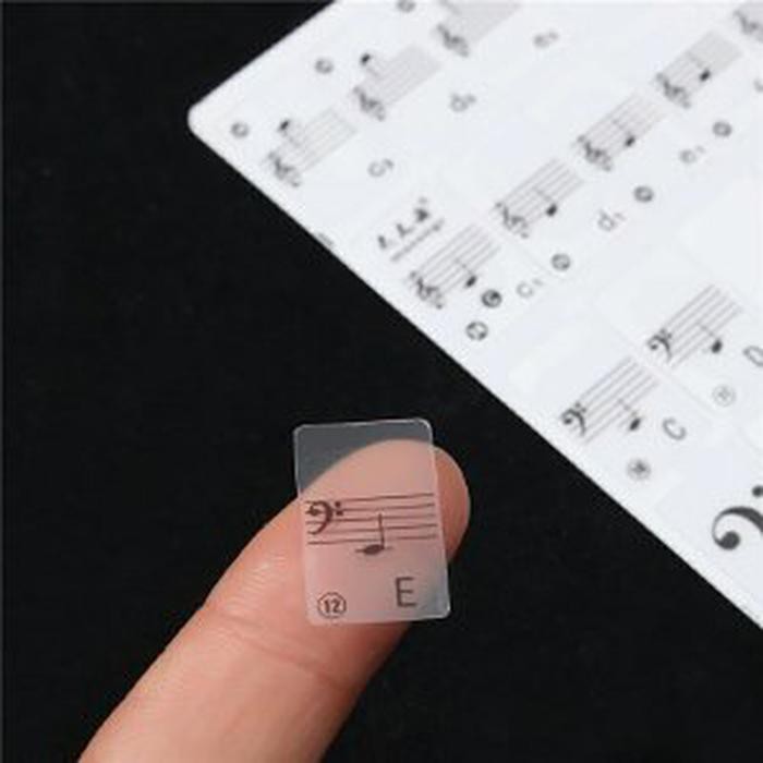 Jual Sticker nada dan notasi balok tuts piano / keyboard limited ...