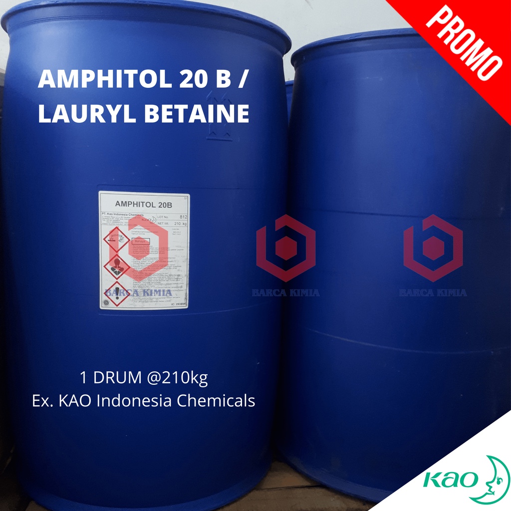 Jual KAO AMPHITOL 20 B 1 DRUM 210 KG / LAURYL BETAINE / PELEMBUT FOAM ...