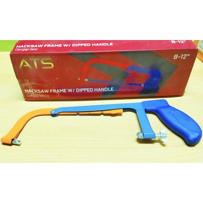 Jual Gergaji Stang Graji Tangan Besi Gagang Karet Hacksaw Frame ATS 12 ...
