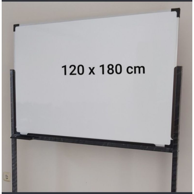 Jual whiteboard standing papan tulis + kakinya 120 x 180 cm | Shopee ...