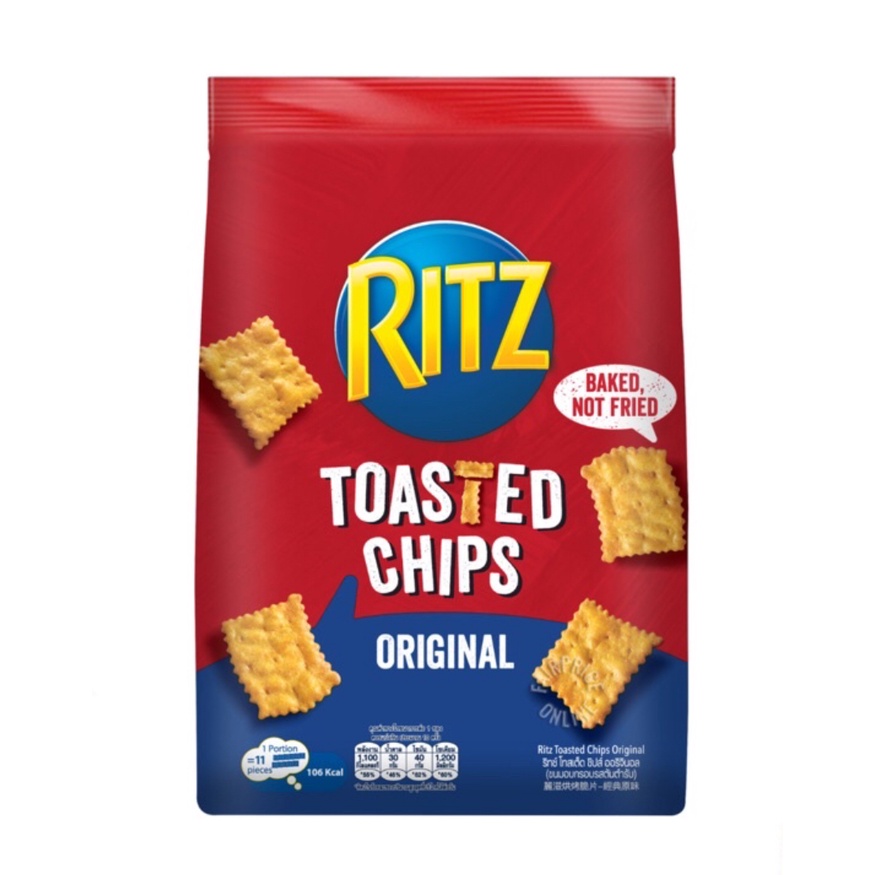 Jual RITZ Toasted CHIPS Oven Baked Cracker Original, Cheddar, Sour Onion, Sweet Chilli Roti 229g ...