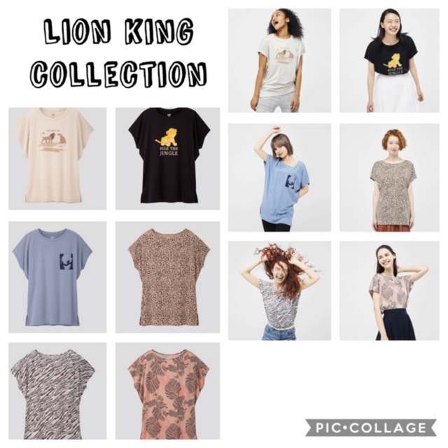 Jual Uniqlo T-shirt lion king collection (women) | Shopee Indonesia