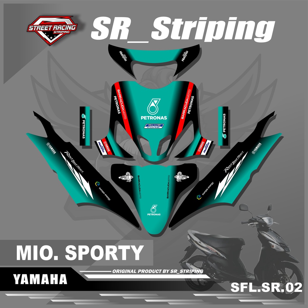 Jual Sticker Decal Full Body MIO SPORTY - Sticker Decal MIO SPORTY Motif Petronas. SFL.SR.02 ...