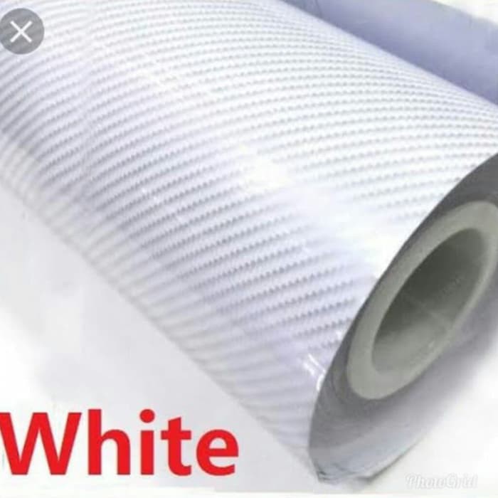 Jual sticker carbon karbon putih stiker motor mobil 5D warna merah biru ...