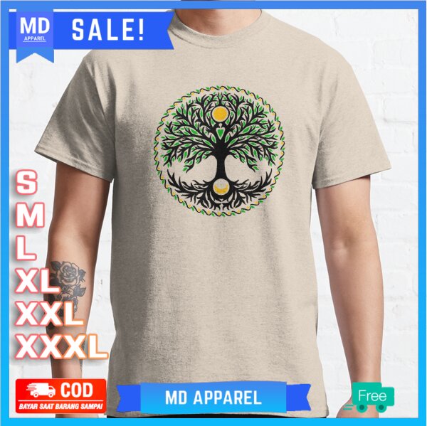 Jual Kaos Yggdrasil, Celtic tree of life, moon and sun, tree of lif T ...