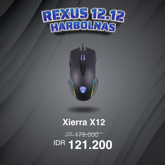 Jual Rexus Mouse Gaming Xierra X12 | Shopee Indonesia