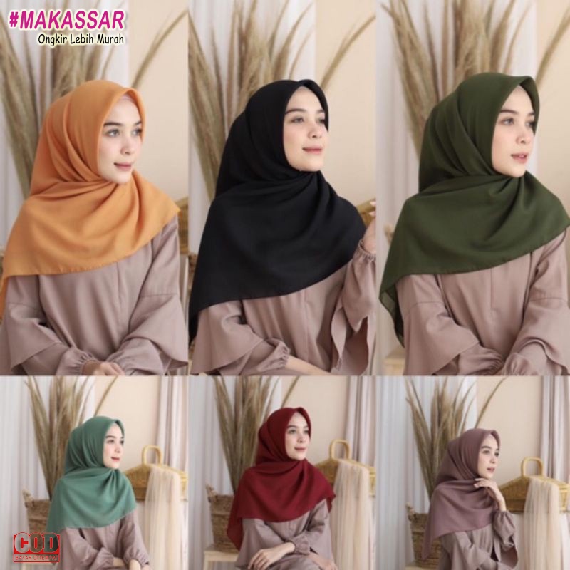 Jual DAILY HIJAB BELLA SQUARE / Jilbab Kerudung Segi Empat 4 Makassar ...