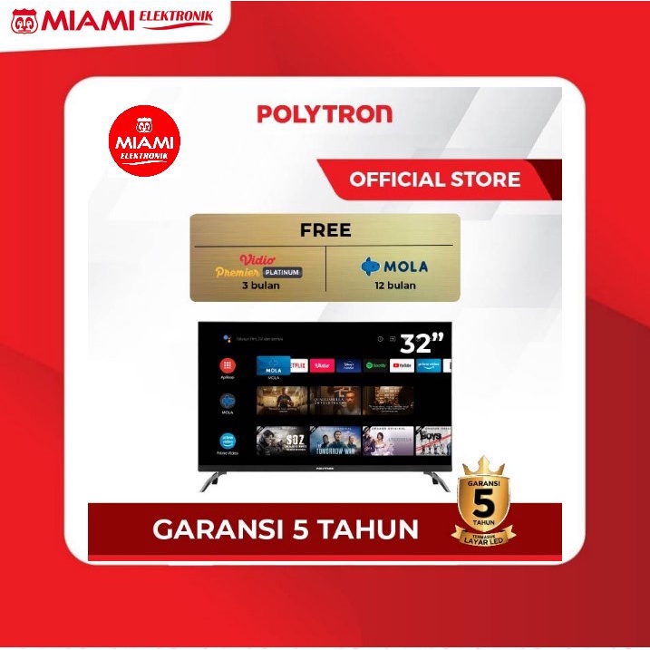 Jual POLYTRON PLD32AG9953 / PLD32AG9953 Android LED TV 32 Inch HD Ready | Shopee Indonesia