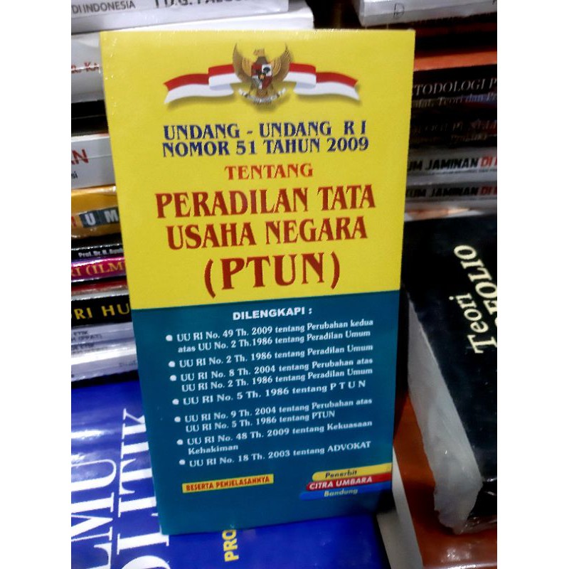 Jual Undang-Undang Nomor 51 tahun 2009 Tentang Peradilan Tata Usaha ...