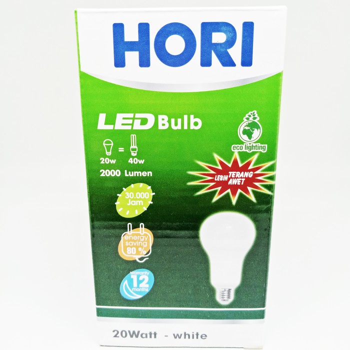 Jual HORI Bohlam Lampu LED - 20 Watt White | Shopee Indonesia