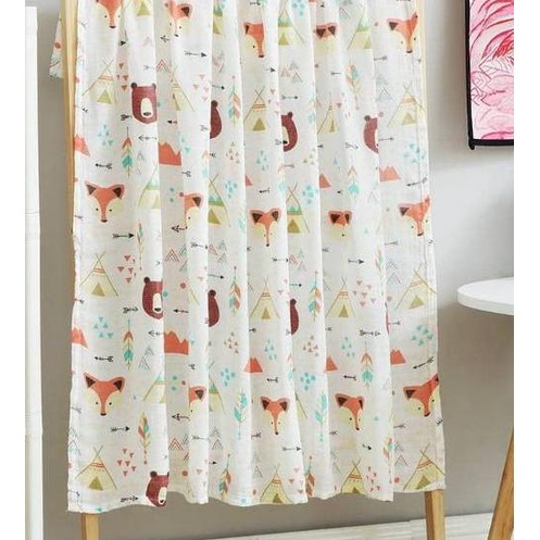 Jual Swaddle Muslin 120cm x 110cm Motif ( Kain Bedong Bayi 70%Bamboo ...