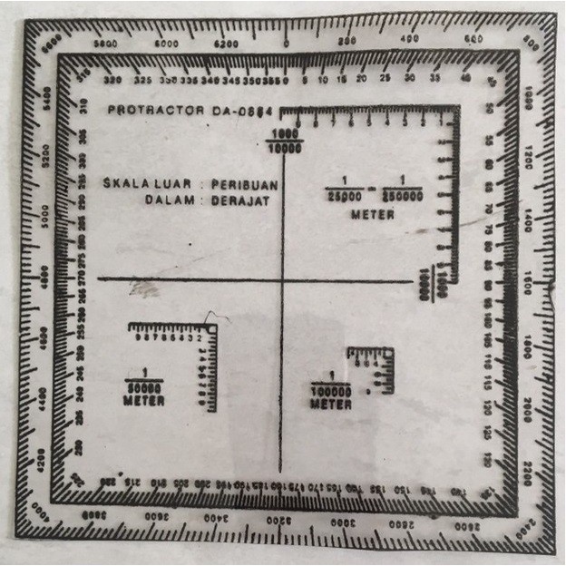 Jual Alat Navigasi Darat Pencinta Alam Pendaki Gunung Protactor Mika ...