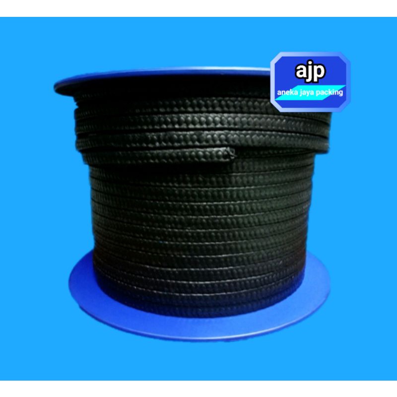 Jual gland packing 6mm x 5kg (1/4") grafhite ptfe remes packing hitam ...