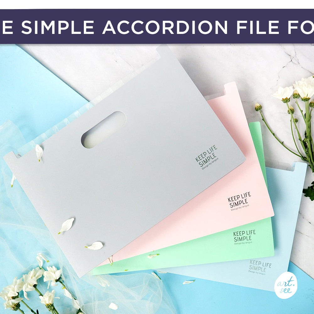 Jual Keep Life Simple Accordion File Folder | Shopee Indonesia
