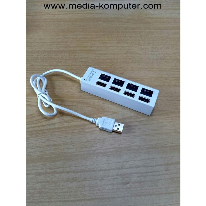 Jual USB hub 4 port dengan saklar dan LED | Shopee Indonesia