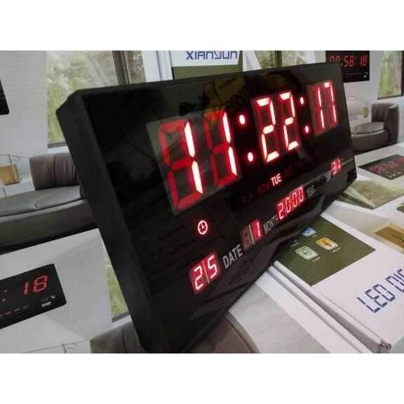 Jual Jam Dinding Digital LED Meja LED Clock 3615 Merah | Shopee Indonesia