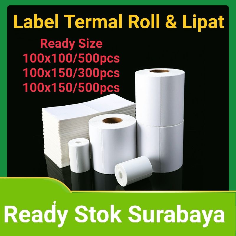 Jual [SKY Label]LABEL STICKER THERMAL 100 X 150/100x100 BARCODE A6 ...